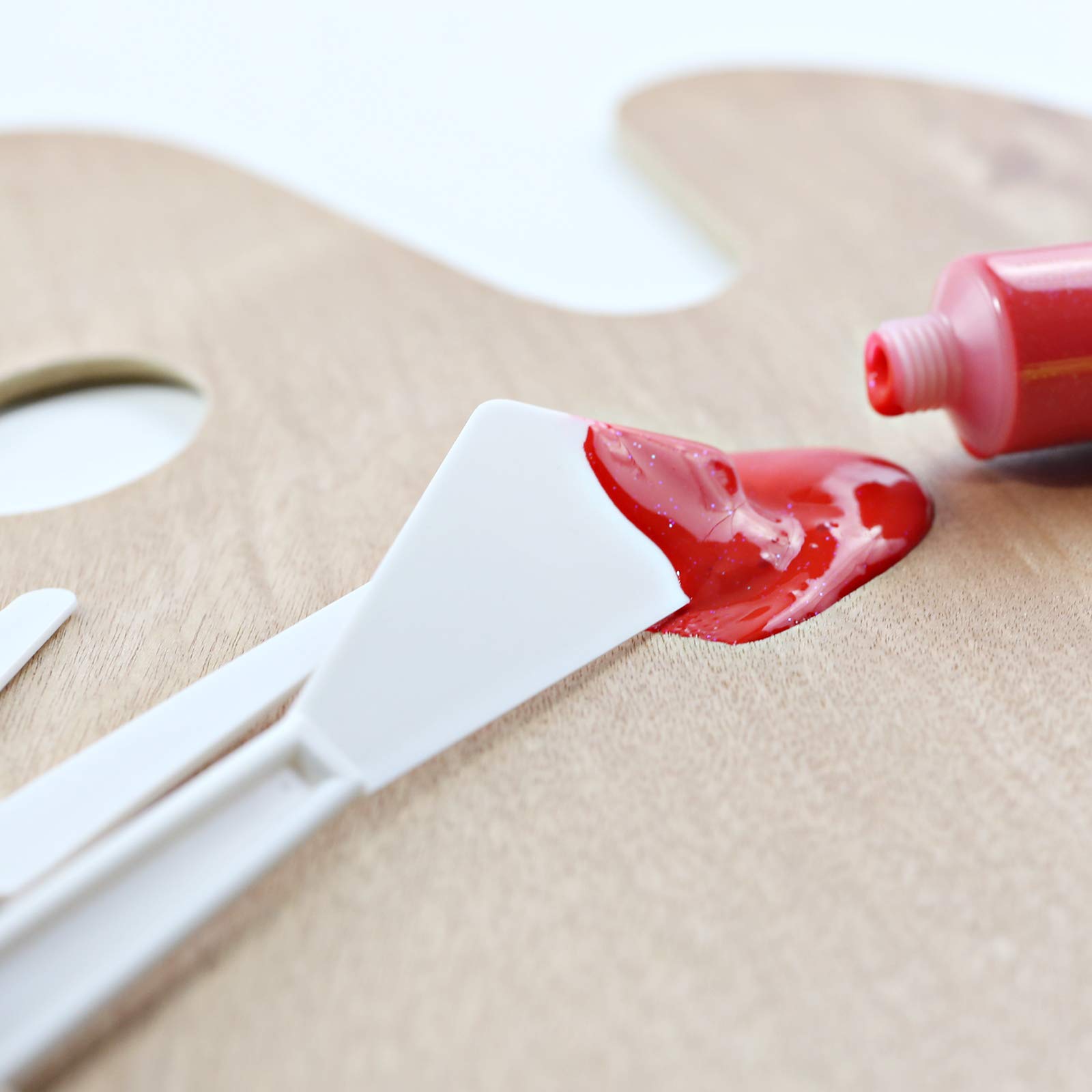 Oval Wooden Palette with Knives by Artist's Loft