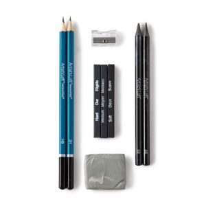 graphite set by artist's loft