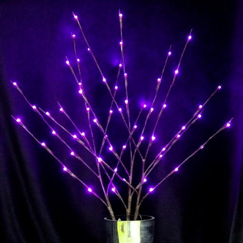 iiEASEST Purple Led Fairy String Lights Halloween Christmas Gift for Mother Grandma 100 LED 33 Feet Wire Micro Mini Twinkle Starry Lights with Remote for Tree Bedroom Party Wedding Decor