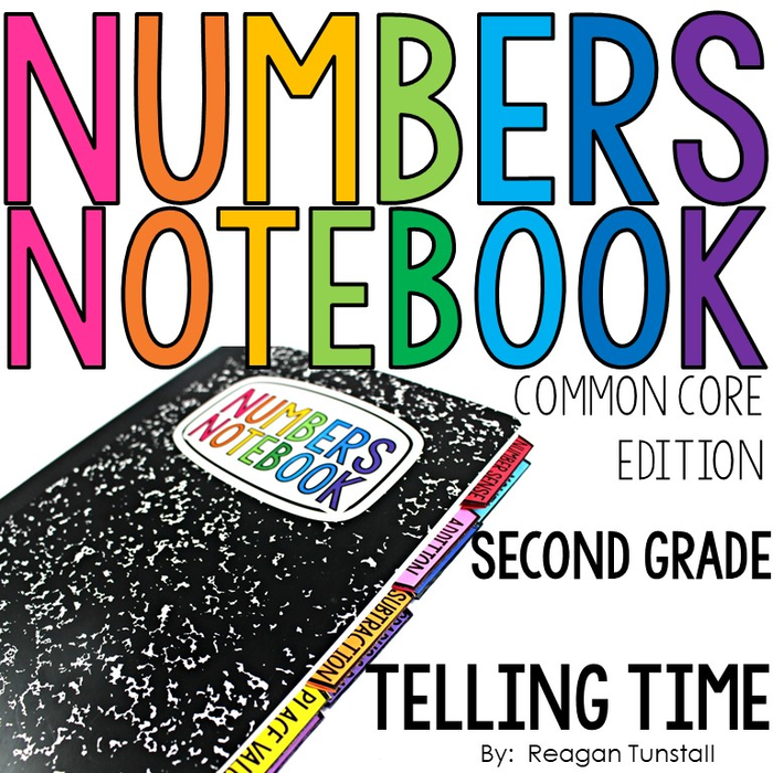 Common Core Numbers Notebook Interactive Journals Telling Time Second Grade