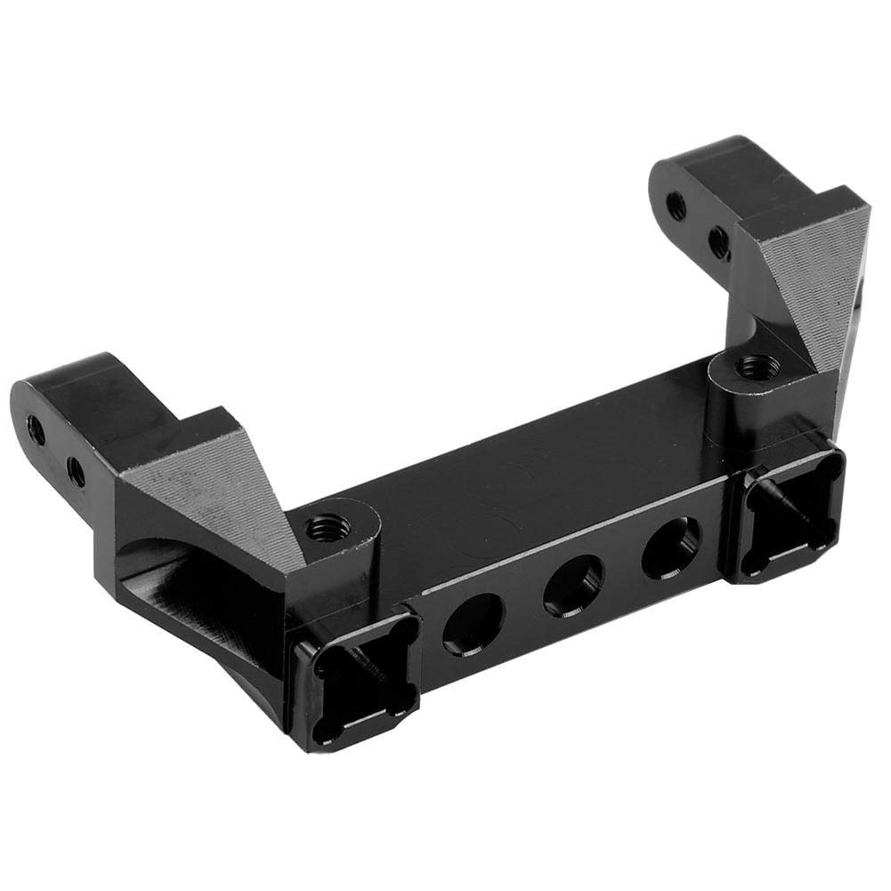 Dilwe Front Bumper Mount, Front Bumper Servo Bracket Relocation Bumper Mount Stand for Traxxas TRX-4 RC Crawler Car RC Accessoires(Black)