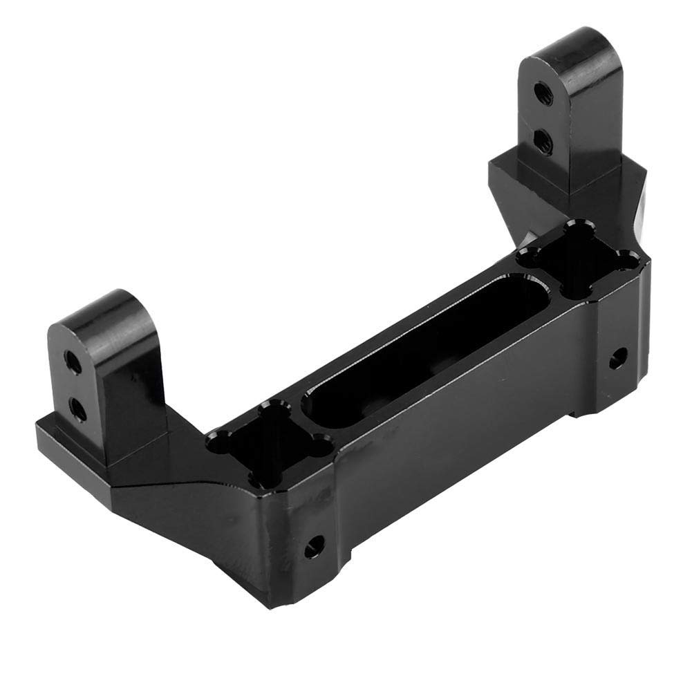 Dilwe Front Bumper Mount, Front Bumper Servo Bracket Relocation Bumper Mount Stand for Traxxas TRX-4 RC Crawler Car RC Accessoires(Black)