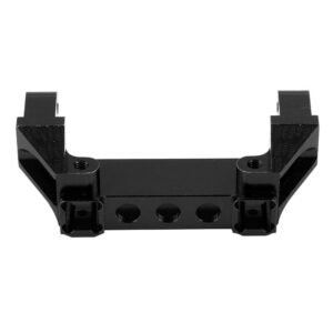 Dilwe Front Bumper Mount, Front Bumper Servo Bracket Relocation Bumper Mount Stand for Traxxas TRX-4 RC Crawler Car RC Accessoires(Black)