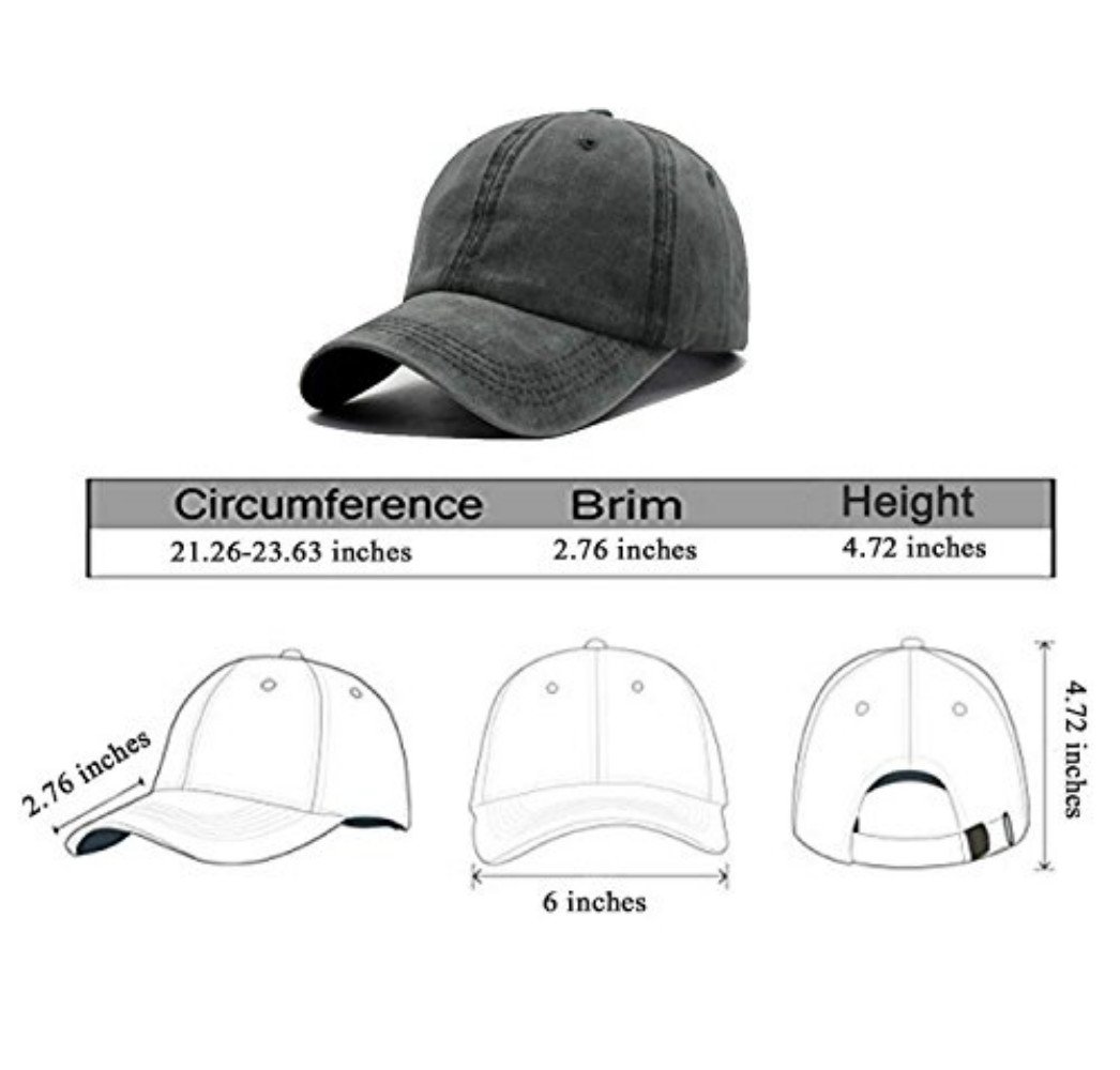 Splash Brothers Customized Unisex Dog Mom Vintage Jeans Adjustable Baseball Cap Cotton Denim Dad Hat (Black3, One Size)