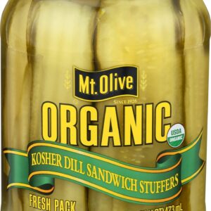 MOUNT OLIVE Organic Dill Sandwich Stuffers, 16 FZ