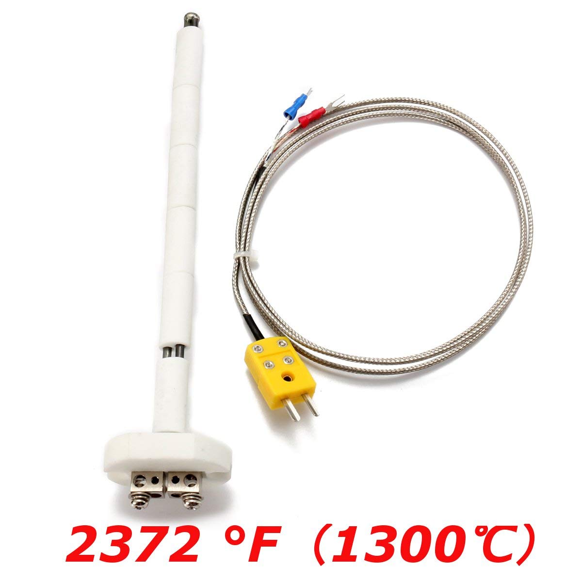 K Thermocouple Block Ceramic Insulator Kiln Probe 2372 F 11G High Temperature