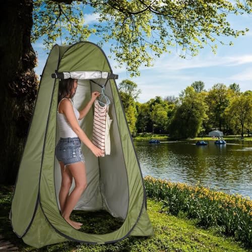 ABCO Pop Up Privacy Tent Instant Portable Outdoor Shower Tent, Camp Toilet, Changing Room, Rain Shelter with Window for Beach Easy Set Up, Foldable with Carry Bag, Lightweight and Sturdy - Pop Up Pod