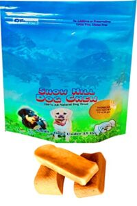 snow hill natural himalayan yak milk cheese dog chews small 3 pcs pack long lasting, odor stain gluten gmo free protein rich yaky treats improved oral health - yaky cheese treats of himalayas, nepal