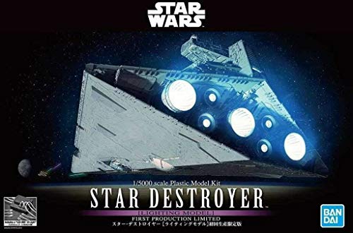 Bandai Spirits Hobby Star Wars 1/5000 Star Destroyer (Lighting Model) Limited Ver. Star Wars, Grey, Model:-