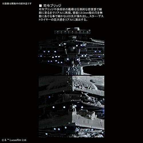 Bandai Spirits Hobby Star Wars 1/5000 Star Destroyer (Lighting Model) Limited Ver. Star Wars, Grey, Model:-