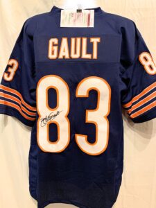 willie gault chicago bears signed autograph blue custom jersey jsa witnessed certified