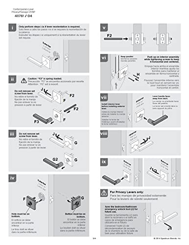 Weiser (by Kwikset) Halifax Lever, Square Rose, Passage Function, Iron Black (US514)