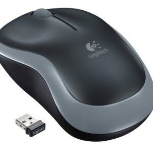 Wireless Mouse - Logitech M185 Wireless Mouse,Black Red