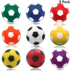 oumuamua 9pcs foosball table balls 1.42 inch table soccer balls for foosball tabletop game foosball accessory replacements multicolor world cup foosball