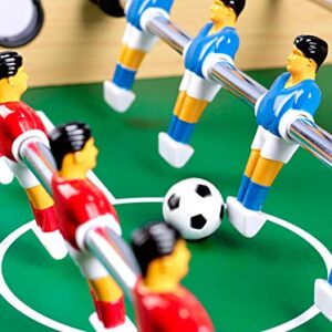 OuMuaMua 9pcs Foosball Table Balls 1.42 Inch Table Soccer Balls for Foosball Tabletop Game Foosball Accessory Replacements Multicolor World Cup Foosball