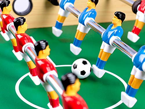 OuMuaMua 9pcs Foosball Table Balls 1.42 Inch Table Soccer Balls for Foosball Tabletop Game Foosball Accessory Replacements Multicolor World Cup Foosball