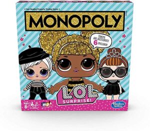 monopoly game: l.o.l. surprise! edition board game for kids ages 8 and up