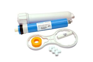 ionix ro membrane replacement/full installation set with membrane housing, wrench, flow restrictor, connectors & teflon tape