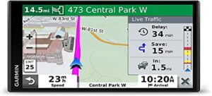 garmin drivesmart 65 & traffic: gps navigator with a 6.95 inches display, hands-free calling, included traffic alerts and information to enrich road trips (renewed)