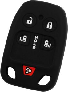 keyguardz keyless remote car key fob outer shell cover soft rubber case for honda odyssey 2011-2014 n5f-a04taa