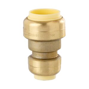 littlewell acpf812 brass 3/4" x 1/2" push fit coupling