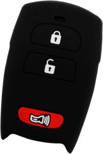 keyguardz keyless entry remote car key fob outer shell cover soft rubber case for kia sedona hyundai entourage