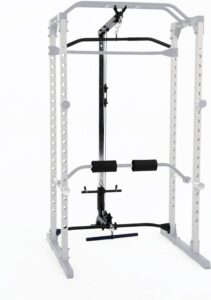 fitness reality unisex adult pull-down only lat pull down attachment, chrome, black, one size us