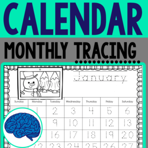 calendar tracing january to december 2019