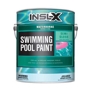 insl-x waterborne, semi-gloss acrylic pool paint, ocean blue, 1 gallon