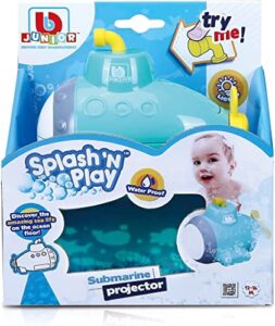 bburago b16-89001 bb junior splash n play submarine projector, blue, standard size