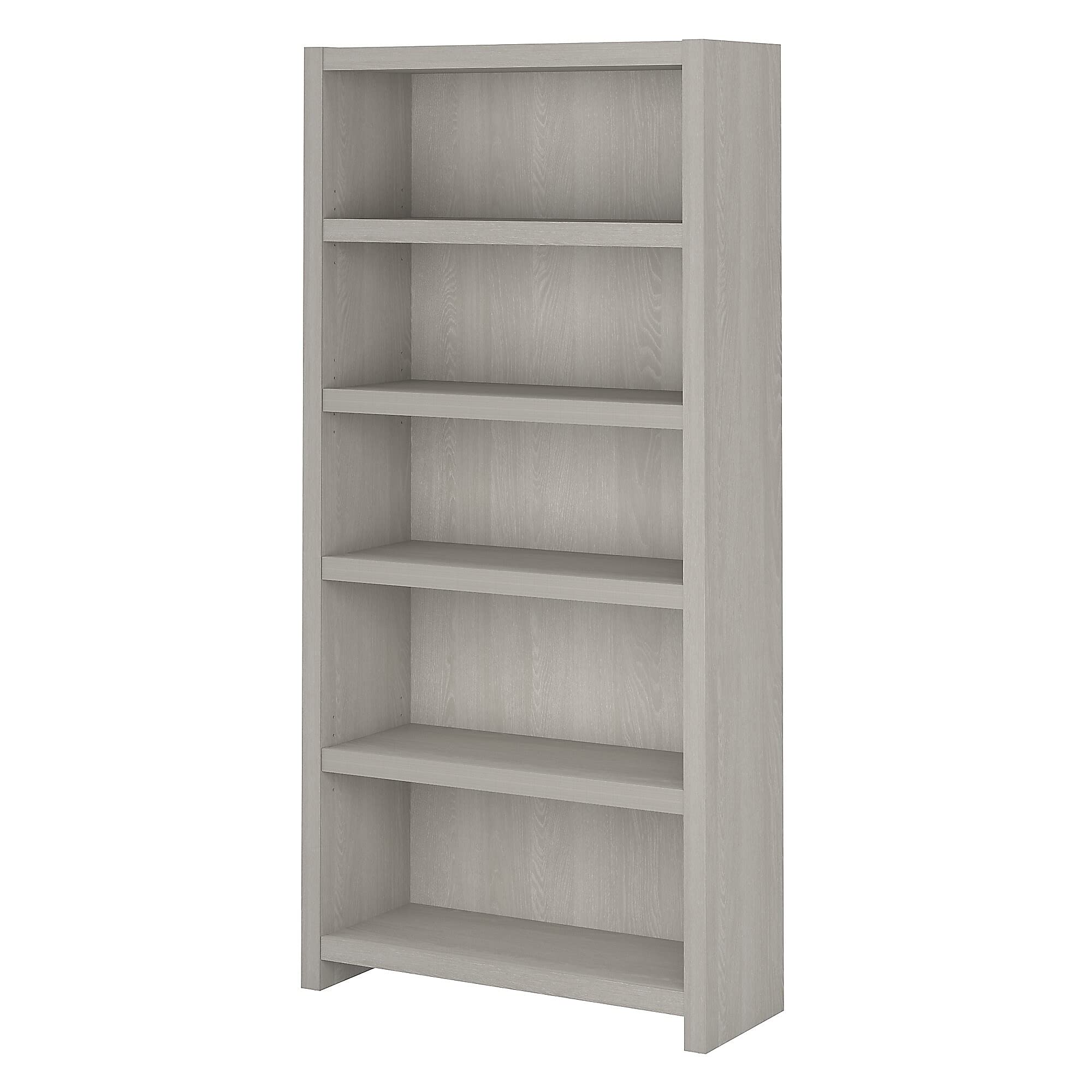 Office by kathy ireland KI60204-03 Echo 5 Shelf Bookcase, Gray Sand