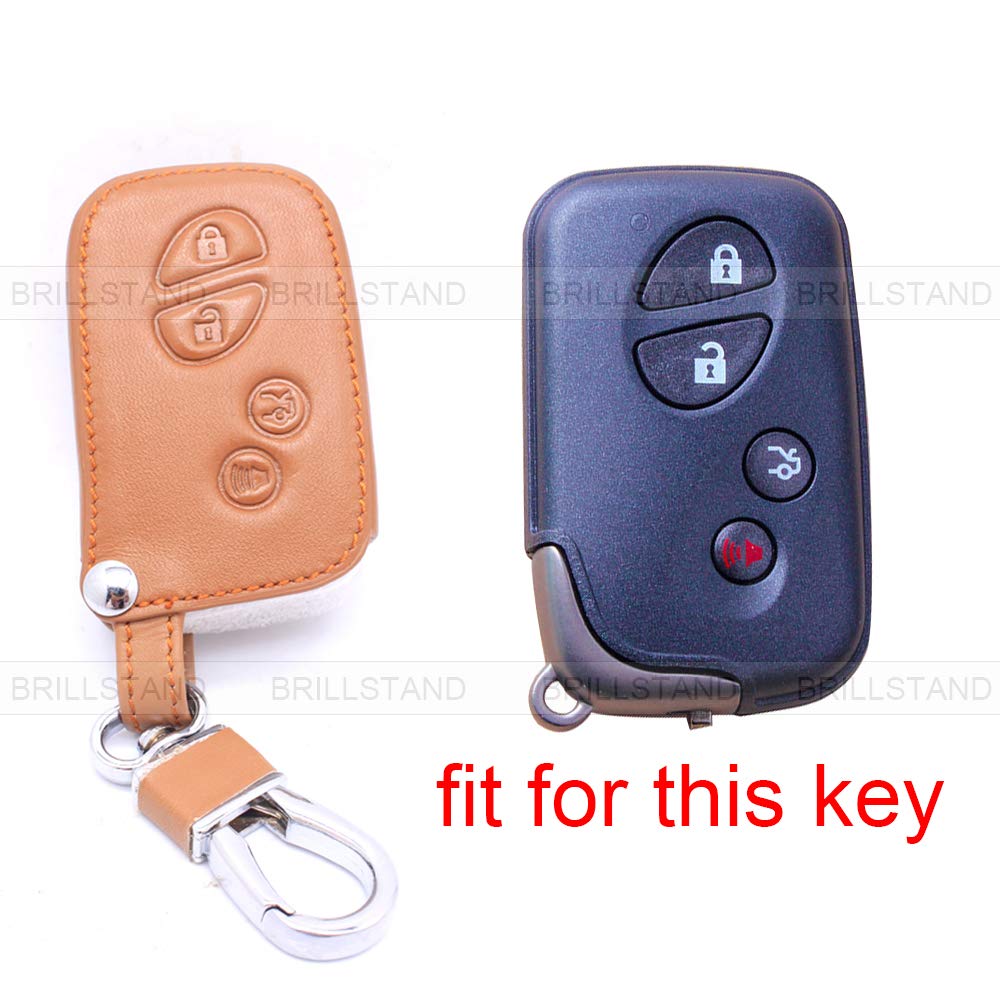 4 Button Leather Car Remote Key Fob Holder Case Cover for Lexus GX LX RX Series