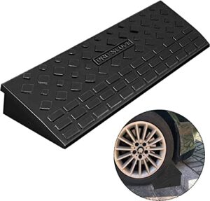 mophorn rubber curb ramp 3.7" height, 39.4" length driveway ramp for the curb,15 ton heavy duty sidewalk curb ramp for forklifts trucks buses (please check the upgrade product images on details page)