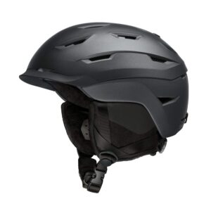 smith optics liberty snow helmet (matte black pearl, medium 55-59cm)