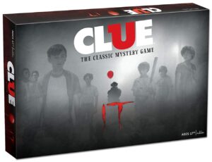 clue it board game | based on the 2017 drama/thriller it | officially licensed it merchandise | themed classic clue game