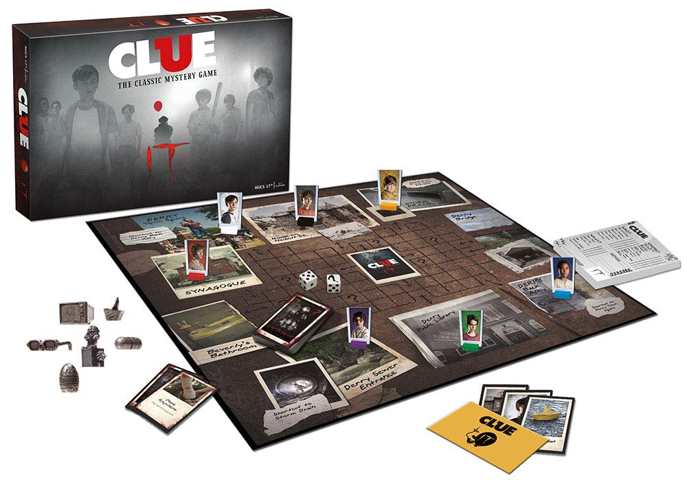 Clue IT Board Game | Based on The 2017 Drama/Thriller IT | Officially Licensed IT Merchandise | Themed Classic Clue Game