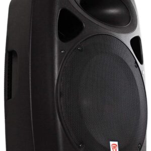 Rockville RPG152K 15" Powered Speakers w/Bluetooth+Dual UHF Wireless Mics+Stands