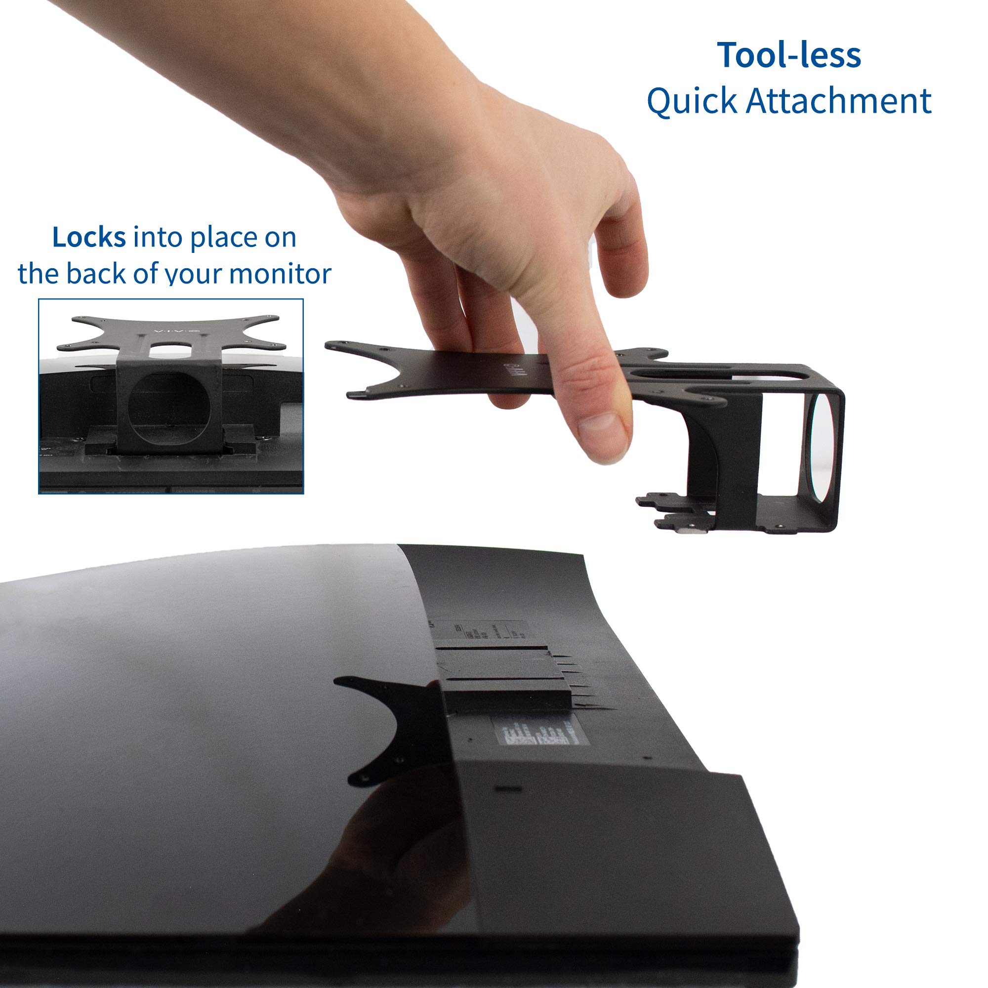 VIVO Quick Attach VESA Adapter Plate Bracket Designed for Dell SE2416HX, SE2717HX, SE2717H, S2216M, SE2716H, SE2216H, S2817Q, SE2417HG, S2316H, S2316M, SE2416H, and More, Mount-DLSSE2