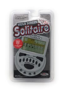 john n. hansen mega screen handheld solitaire game - klondike style video play for ages 8+