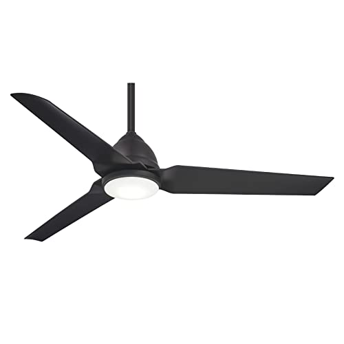 MINKA-AIRE F753L-CL Java 54 Inch Outdoor Ceiling Fan with Integrated LED Light in Coal Finish