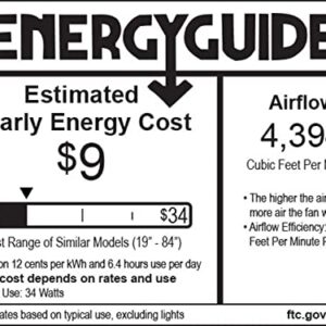 MINKA-AIRE F753L-CL Java 54 Inch Outdoor Ceiling Fan with Integrated LED Light in Coal Finish