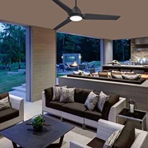 MINKA-AIRE F753L-CL Java 54 Inch Outdoor Ceiling Fan with Integrated LED Light in Coal Finish