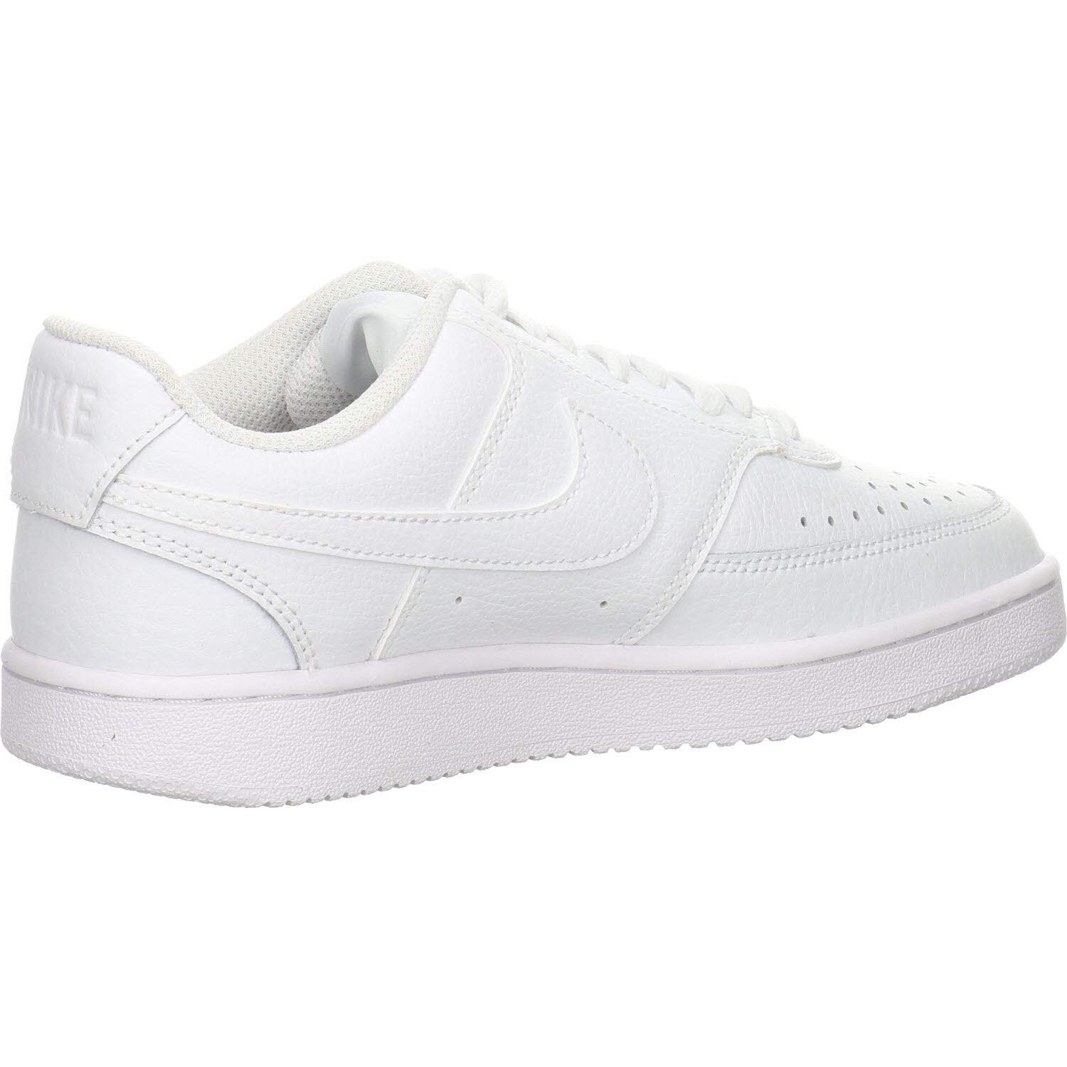 Nike Women's Court Vision Low Sneaker, White/White-White, 6 Regular US