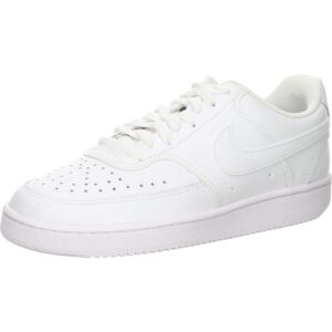 Nike Women's Court Vision Low Sneaker, White/White-White, 6 Regular US