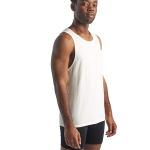 Icebreaker Merino Anatomica Tank Tops for Men, Merino Wool Base Layer - Soft, Stretchy Sleeveless Shirts for Men - Durable Tank Top Undershirt for Daily Wear, Outdoor Activities - Snow, Large