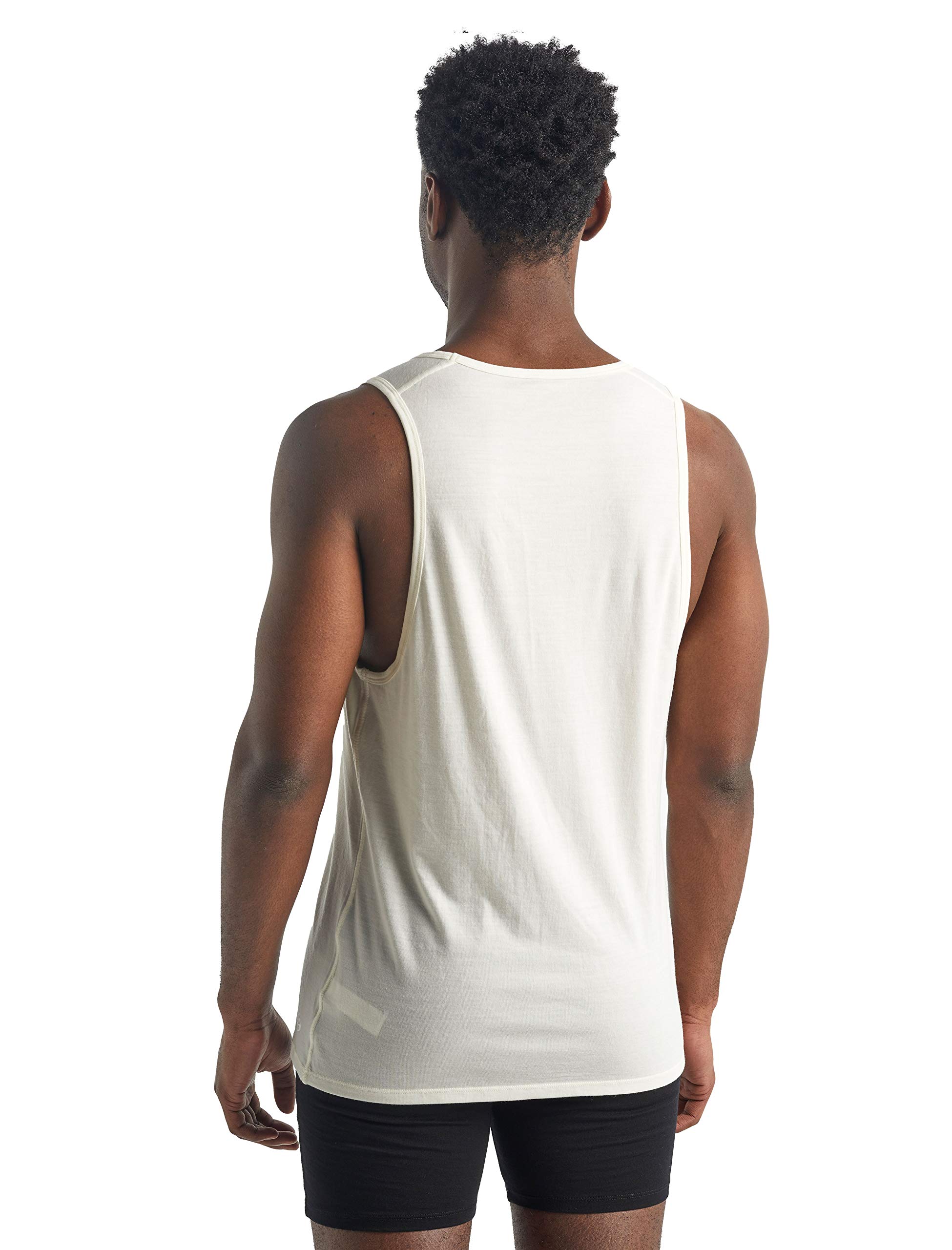 Icebreaker Merino Anatomica Tank Tops for Men, Merino Wool Base Layer - Soft, Stretchy Sleeveless Shirts for Men - Durable Tank Top Undershirt for Daily Wear, Outdoor Activities - Snow, Large