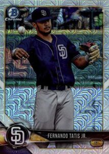 2018 bowman chrome prospects - fernando tatis jr - mega box mojo refractor parallel - san diego padres baseball rookie card rc #bcp114