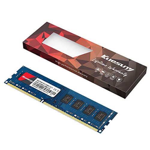 Kuesuny 16GB Kit (8GBX2) DDR3L-1600 Udimm, PC3L-12800/PC3L-12800U 8GB CL11 240 Pin 2RX8 Dual Rank Non ECC Unbuffered 1.35V/1.5V Desktop Computer Memory Ram Module Upgrade