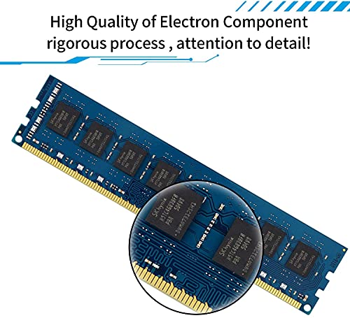 Kuesuny 16GB Kit (8GBX2) DDR3L-1600 Udimm, PC3L-12800/PC3L-12800U 8GB CL11 240 Pin 2RX8 Dual Rank Non ECC Unbuffered 1.35V/1.5V Desktop Computer Memory Ram Module Upgrade