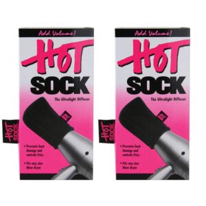 hot sock ultralight hair blow dryer heat diffuser (2-pack)